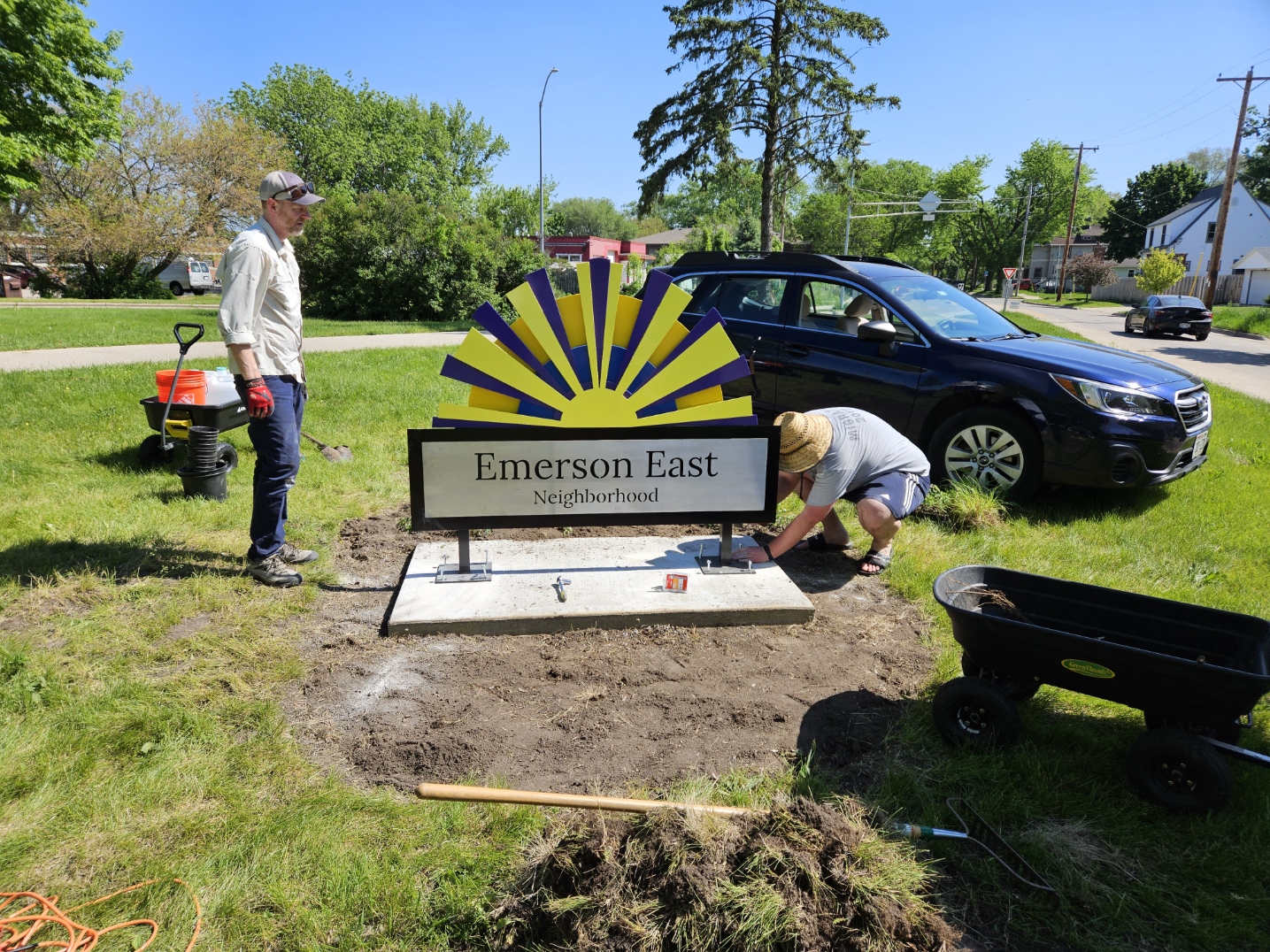 Emerson East Sign Installation – North Street Neighborhood Association