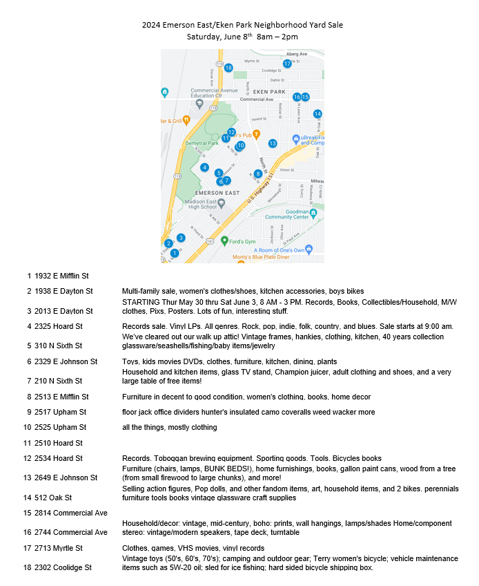 Yard Sale – North Street Neighborhood Association